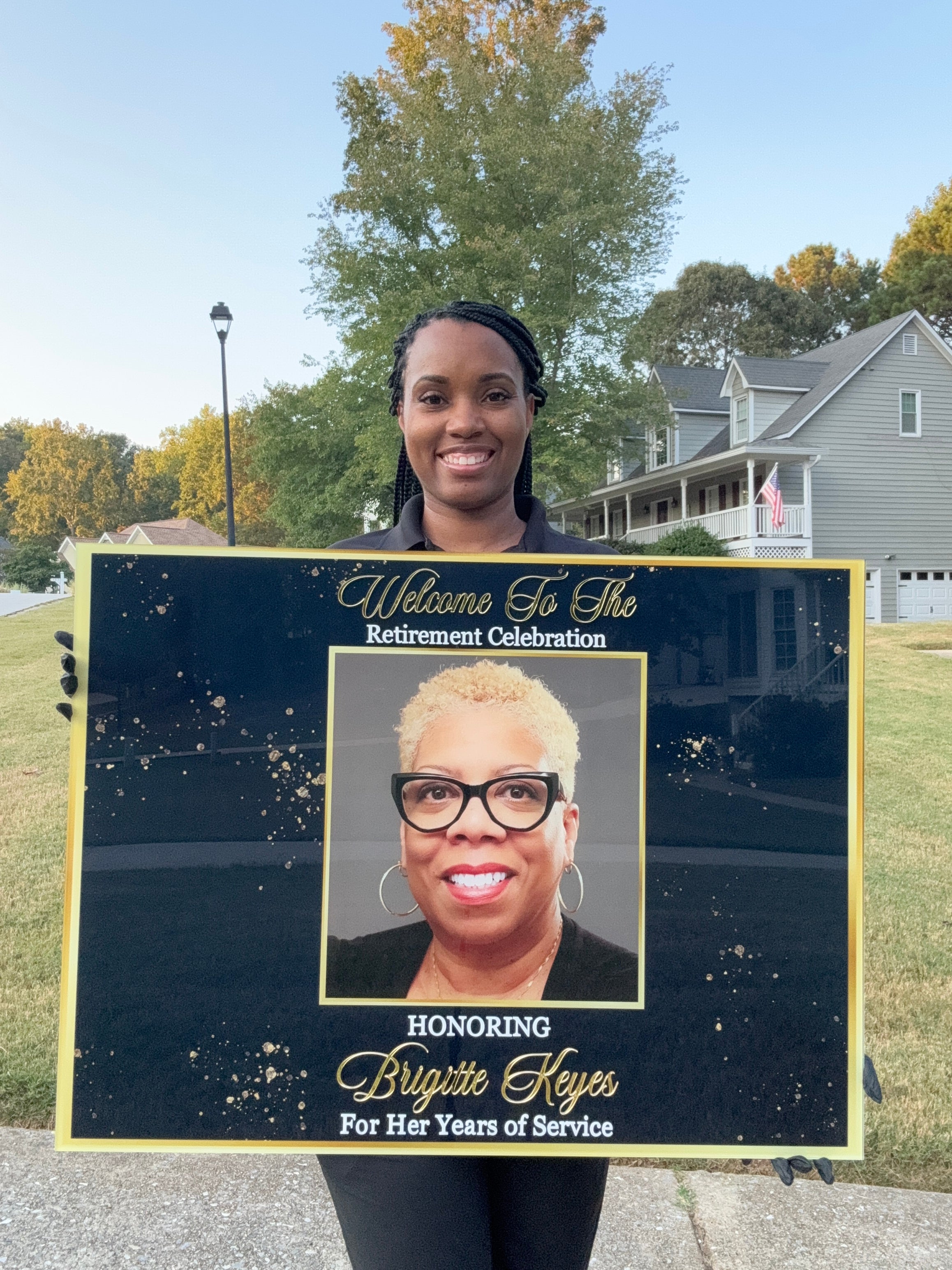 Acrylic Retirement Photo Welcome Sign – N'Pressed Collections
