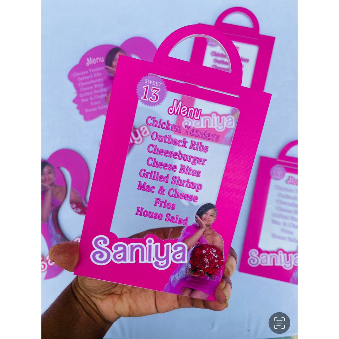 Barbie Acrylic Menu – N'Pressed Collections