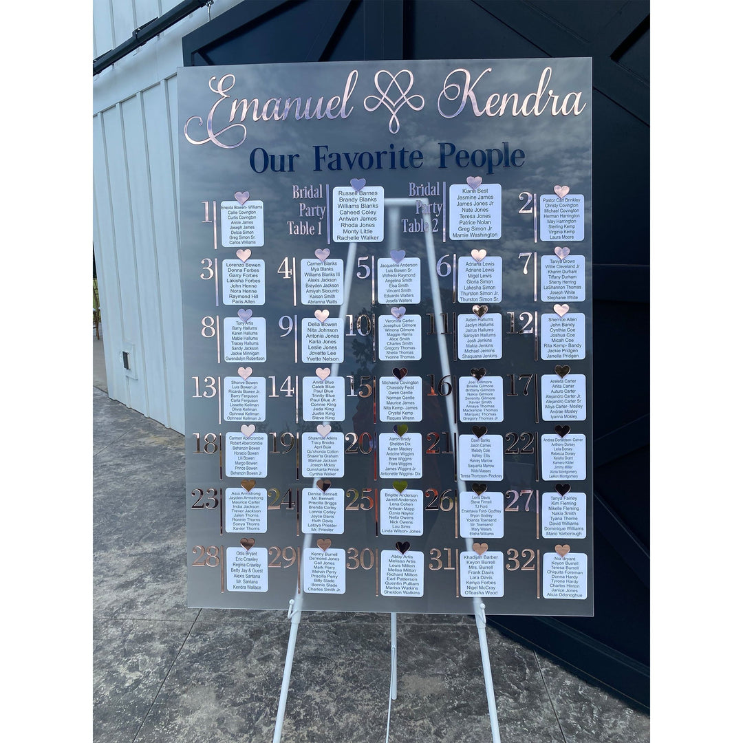 Custom Seating Chart – N'Pressed Collections